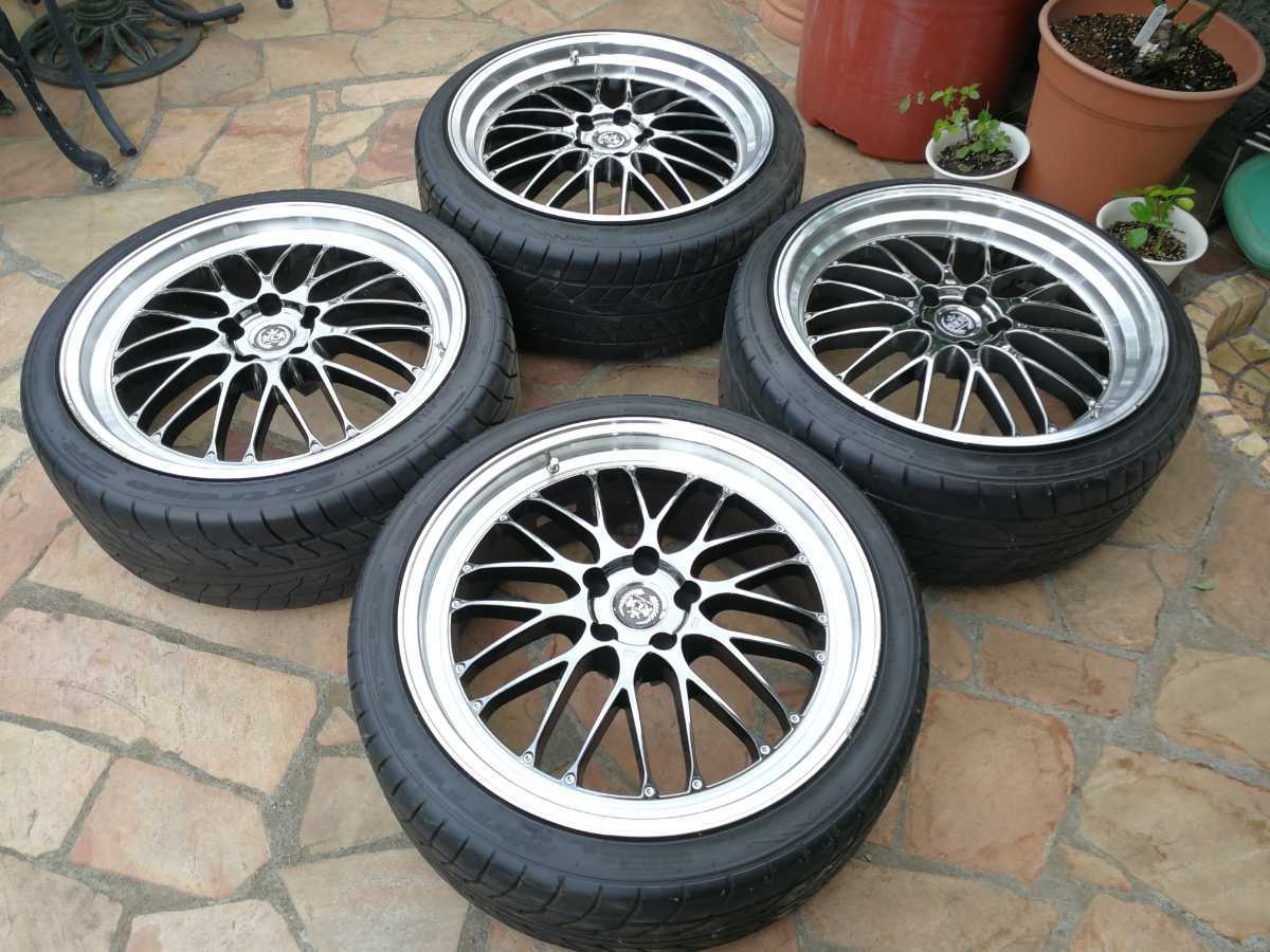 PCD114.3 20インチ 8.5J 9.5J レアマイスター ブルネッロ NITT555 深リム 段リム セダン スカイライン NV36 ...