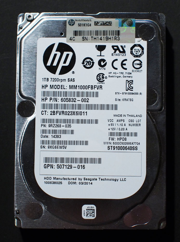 Seagate 2.5インチ 7200rpm 1TB SAS ST91000640SS【*W5V *WAC】｜SCSI