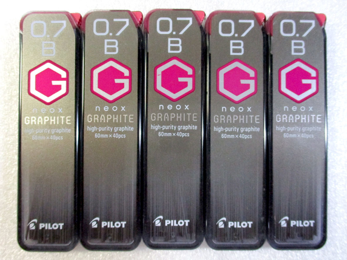 PILOT neox GRAPHITE シャーペン芯 B 0.7mm 60mm×40本入り 5個セット S7404-2(シャープペンシル)｜売買されたオークション情報、yahooの商品情報を ...