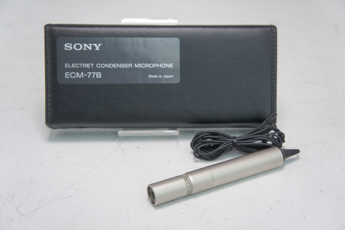 付き SONY ソニー ECM-77B 業務用 ピンマイク エレクトレットコンデンサーマイク(コンデンサーマイク)｜売買されたオークション情報 ...