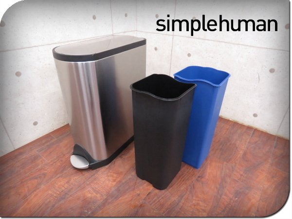 Simplehuman/シンプルヒューマン ステップカン ステンレス トラッシュBOX/ゴミ箱 ft4873a(ごみ箱)｜売買された ...