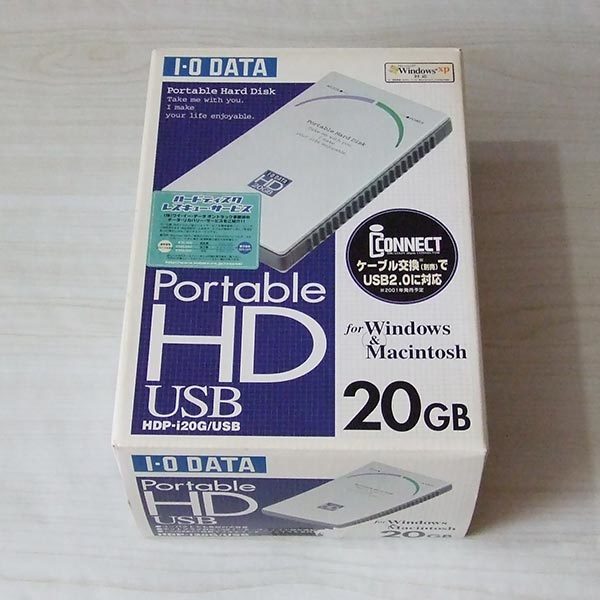 IO DATA HDP-i20G/USB 20GB i CONNECT ポータブルHDD(300GB未満)｜売買されたオークション情報、yahooの商品情報をアーカイブ公開 - オークファン ...