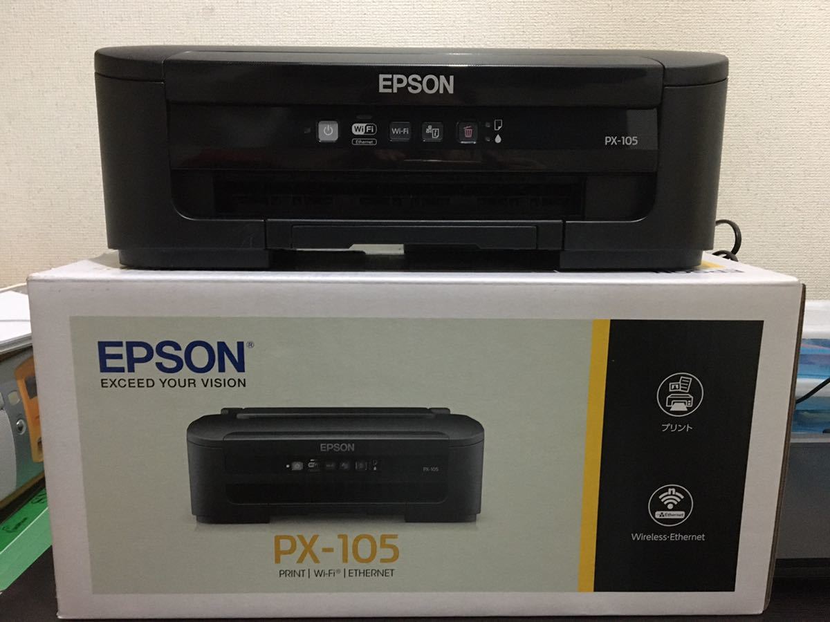 EPSON A4インクジェットプリンター PX-105 USB2.0 WiFi(A4プリンタ)｜売買されたオークション情報、yahooの商品 ...
