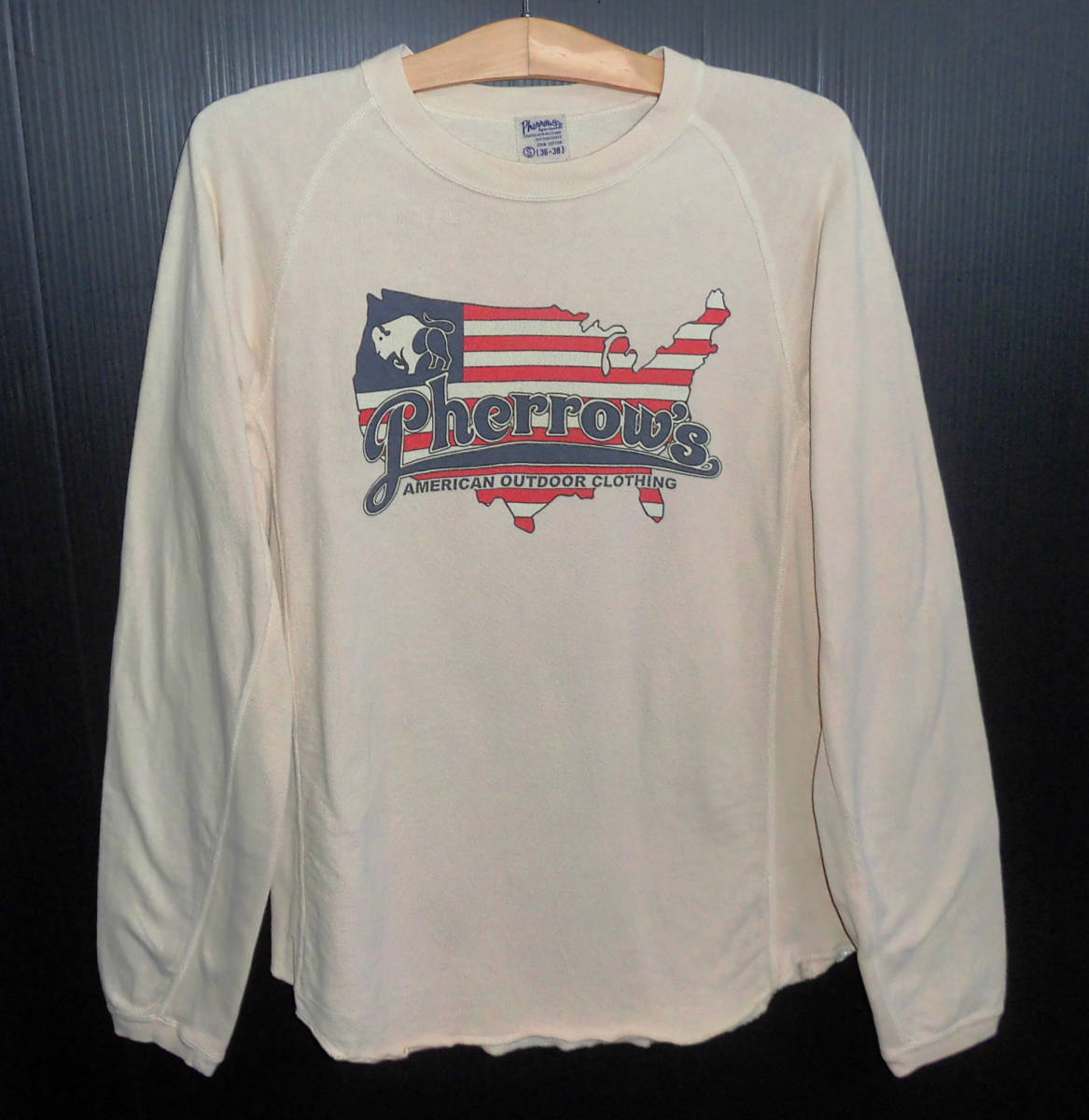 PHERROWS フェローズ 星条旗ロゴ 長袖 Tシャツ S(長袖Tシャツ)｜売買されたオークション情報、yahooの商品情報をアーカイブ公開 - オークファン（aucfan.com）