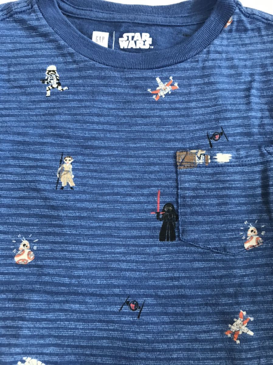 GAP スターウォーズTシャツ STAR WARS サイズ120 キッズ 子供服 ブルー ボーダー(半袖Tシャツ)｜売買されたオークション情報、yahooの商品情報をアーカイブ公開 ...