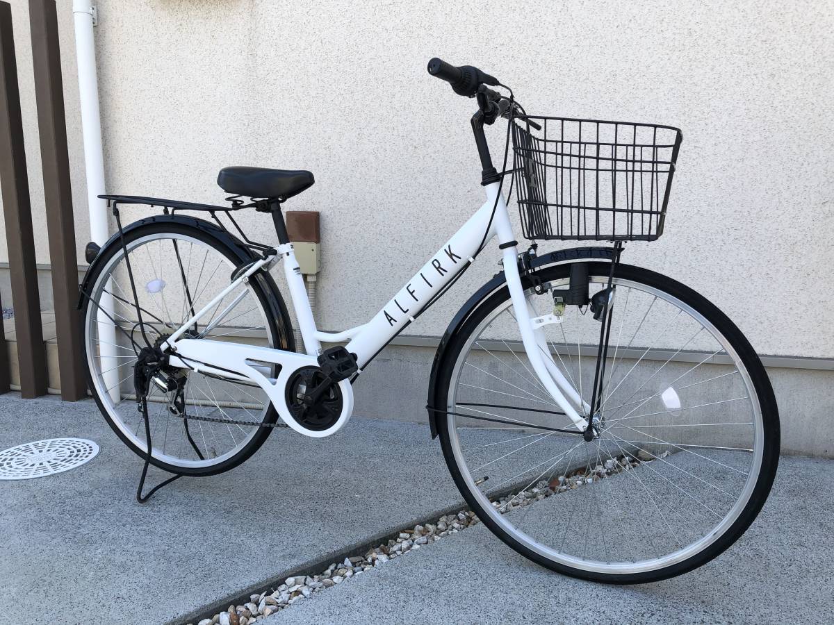 ALFIRK アルフィルク 自転車 シティサイクル 27インチ 6段変速ギア ホワイト 直接引取希望(27インチ～)｜売買されたオークション ...