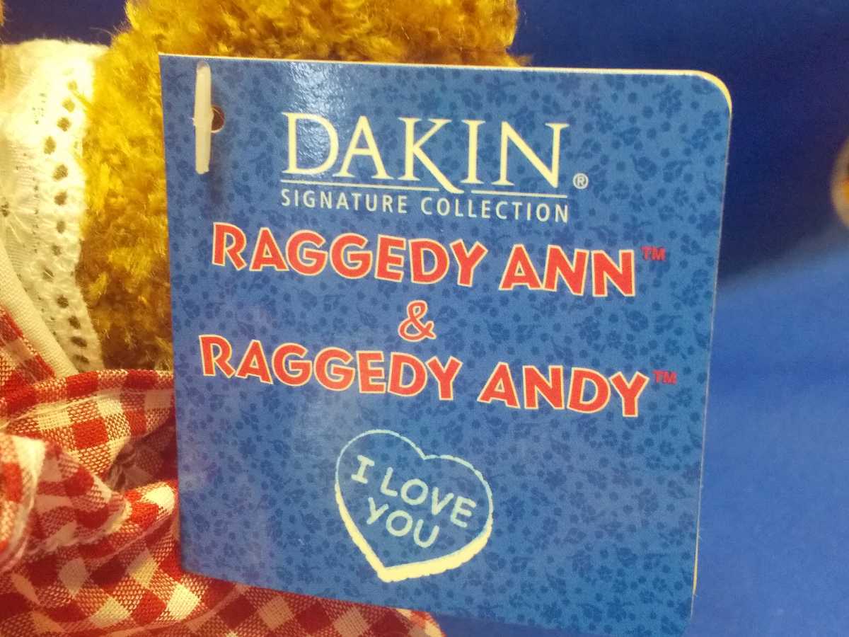 DAKIN RAGGEDY ANN＆RAGGEDY ANDY ラガディアン＆アンディ テディベア タグ付き(キャラクタードール)｜売買された ...