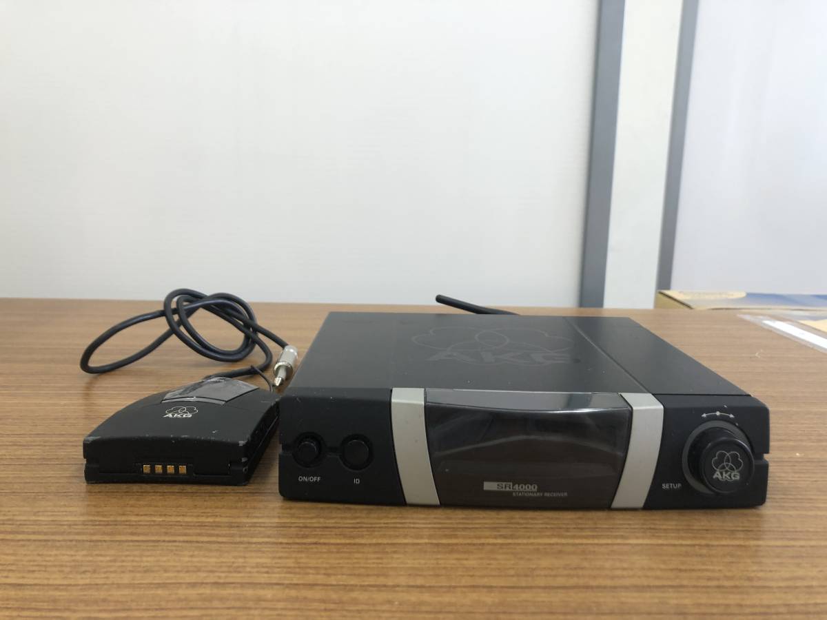 N3-00119 ジャンク品 AKG SR4000 ワイヤレスレシーバー PT4000レシーバーセット レシーバー(レコーディング、PA機器 ...