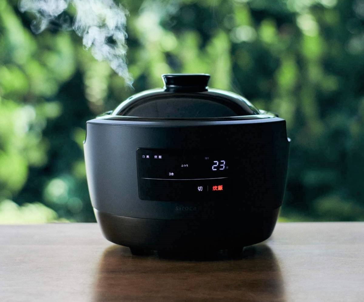 A2 長谷園×siroca 全自動炊飯土鍋 かまどさん電気 SR-E111 3合炊き/おかゆ/おこげ/乾燥モード/雑穀米 伊賀焼炊飯土鍋(その他)｜売買されたオークション情報、yahooの商品 ...