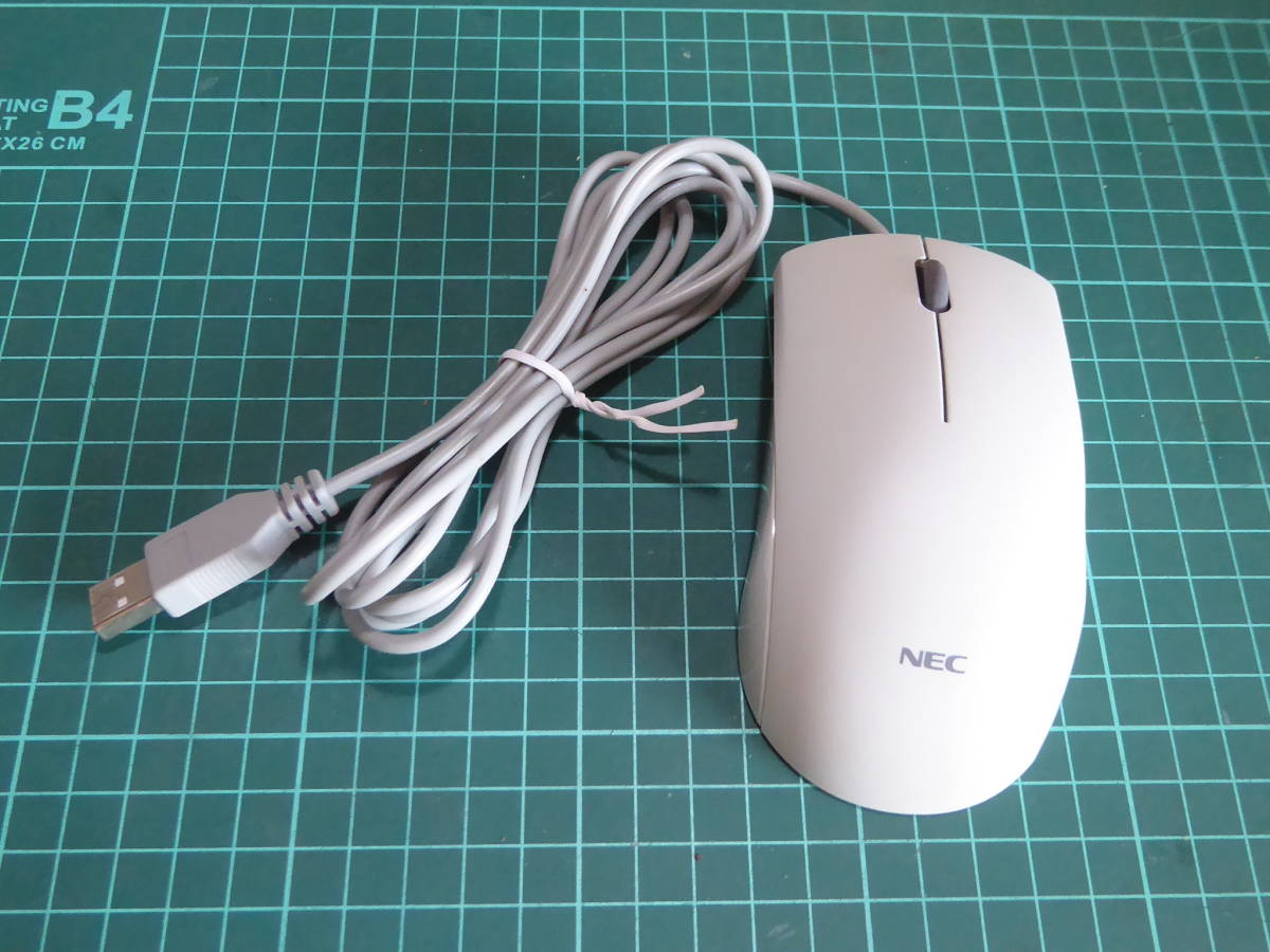 NEC 純正 USB 有線 光学式 マウス 853-410167-111-A ホワイト 200608102(白)｜売買されたオークション情報 ...