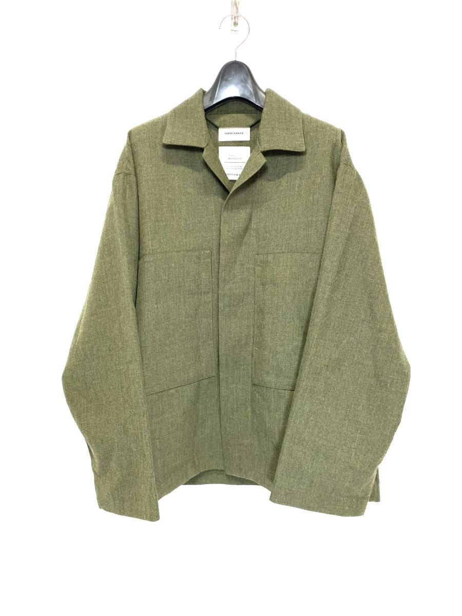 MARKAWARE COAUTILITY SHIRTS マーカウェア ユーティリティシャツジャケット A19-06SH01C WOOL ウール OLIVE オリーブ TOPS JACKET ...
