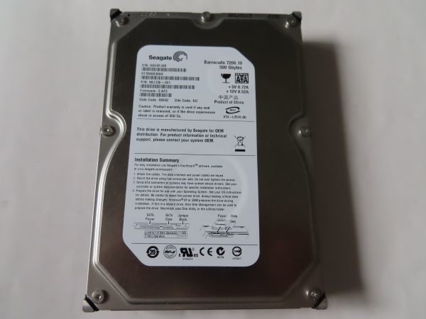 I O DATA HDL-GT2.0 起動DISK 500GB HD Seagate ST3500830AS(NAS)｜売買されたオークション ...