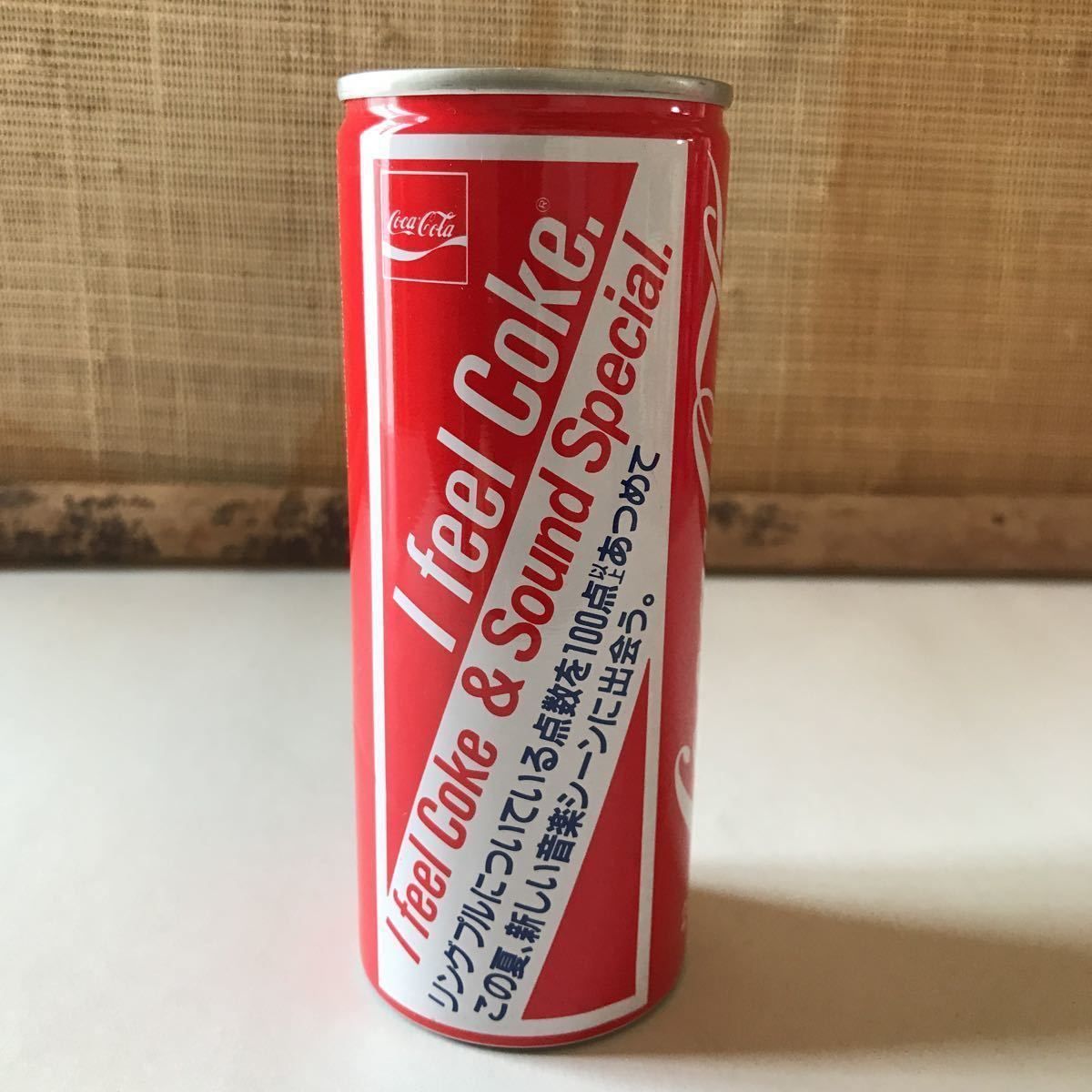 当時物 コカ コーラ I feel Coke. 点数付き 空き缶 1980年代 コカコーラ I feel Coke & Sound ...