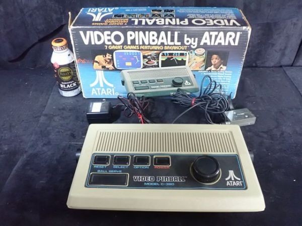 KH5 当時物 ATARI/アタリ ビデオピンボール C-380 通電OK 箱あり/昭和レトロ 海外 ゲーム機 本体 テレビゲーム ビンテージ ...