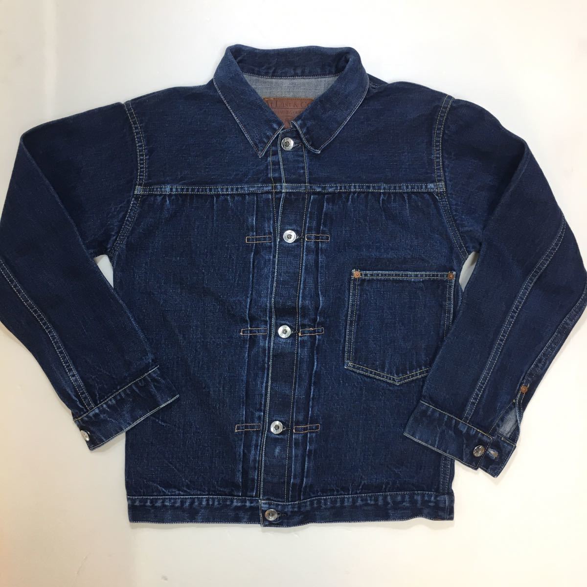 ATLAST & Co アットラスト Lot.118 DENIM JACKET 1st デニムジャケット 40 TIMEWORN ...