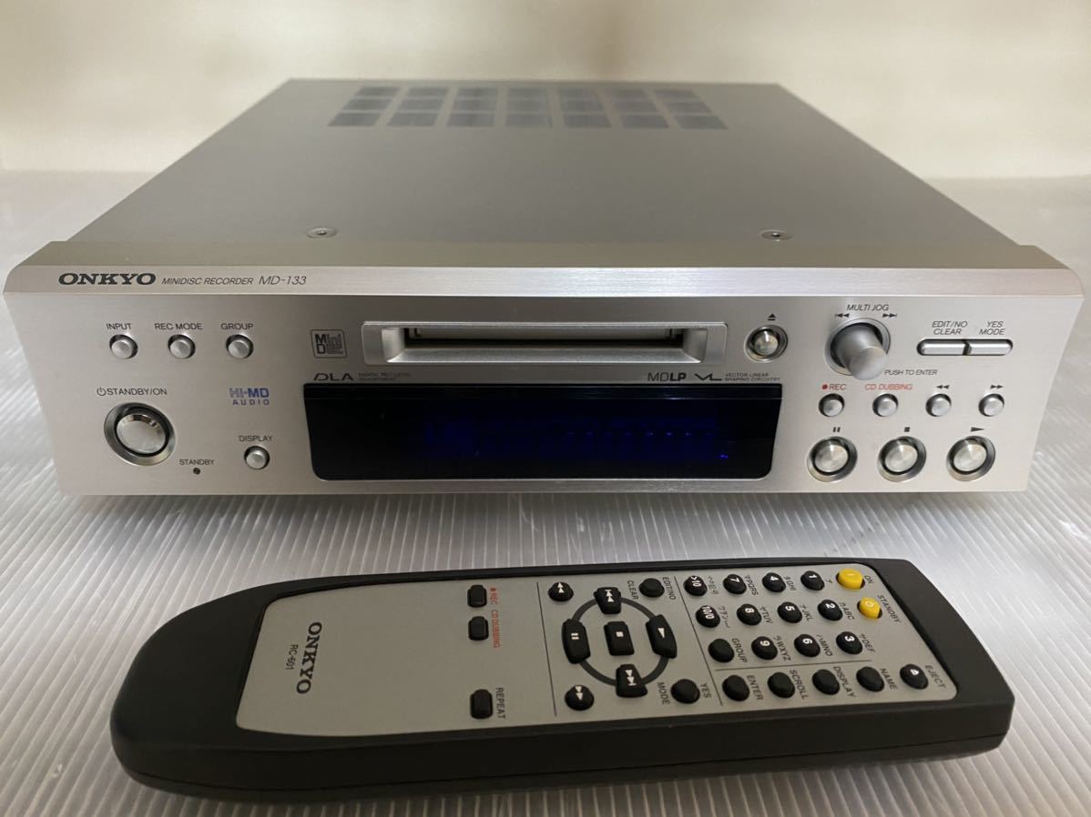 MDプレーヤー ONKYO Hi-MD AUDIO MD-133 動作良好 純正リモコン付(一般)｜売買されたオークション情報、yahooの ...
