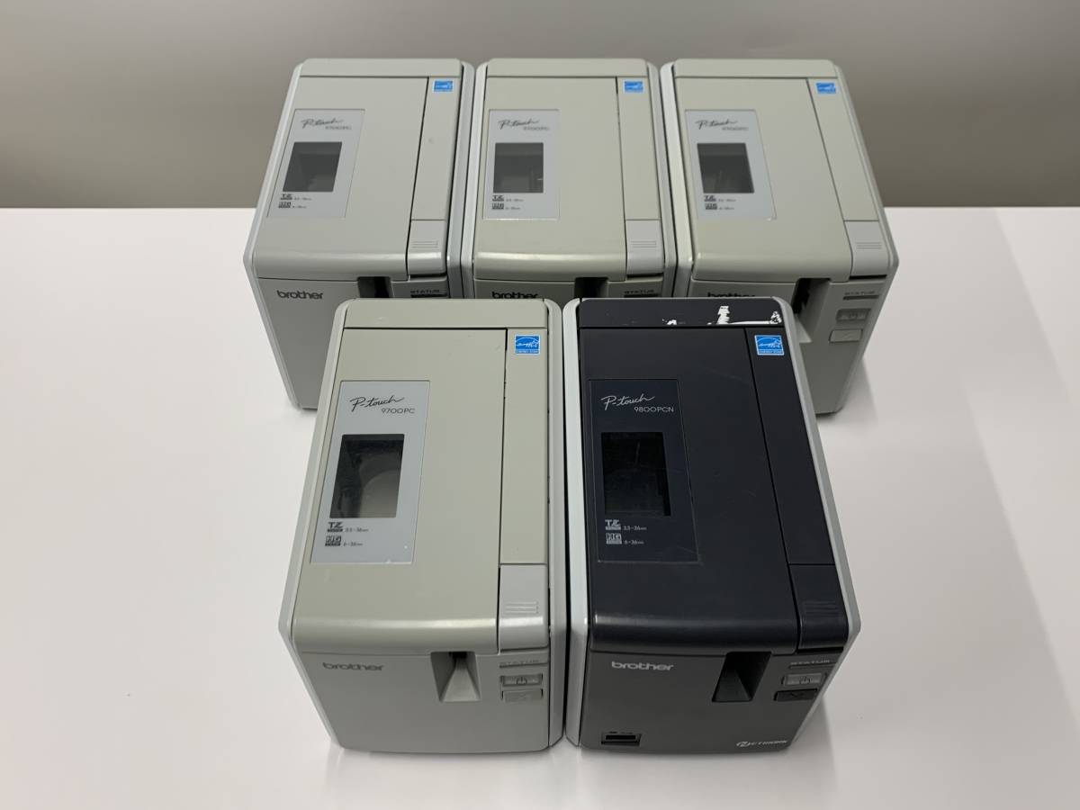 A17951 brother P-touch 9700PC PT-9700PC ラベルプリンタ 現状品4台+brother P-touch ...