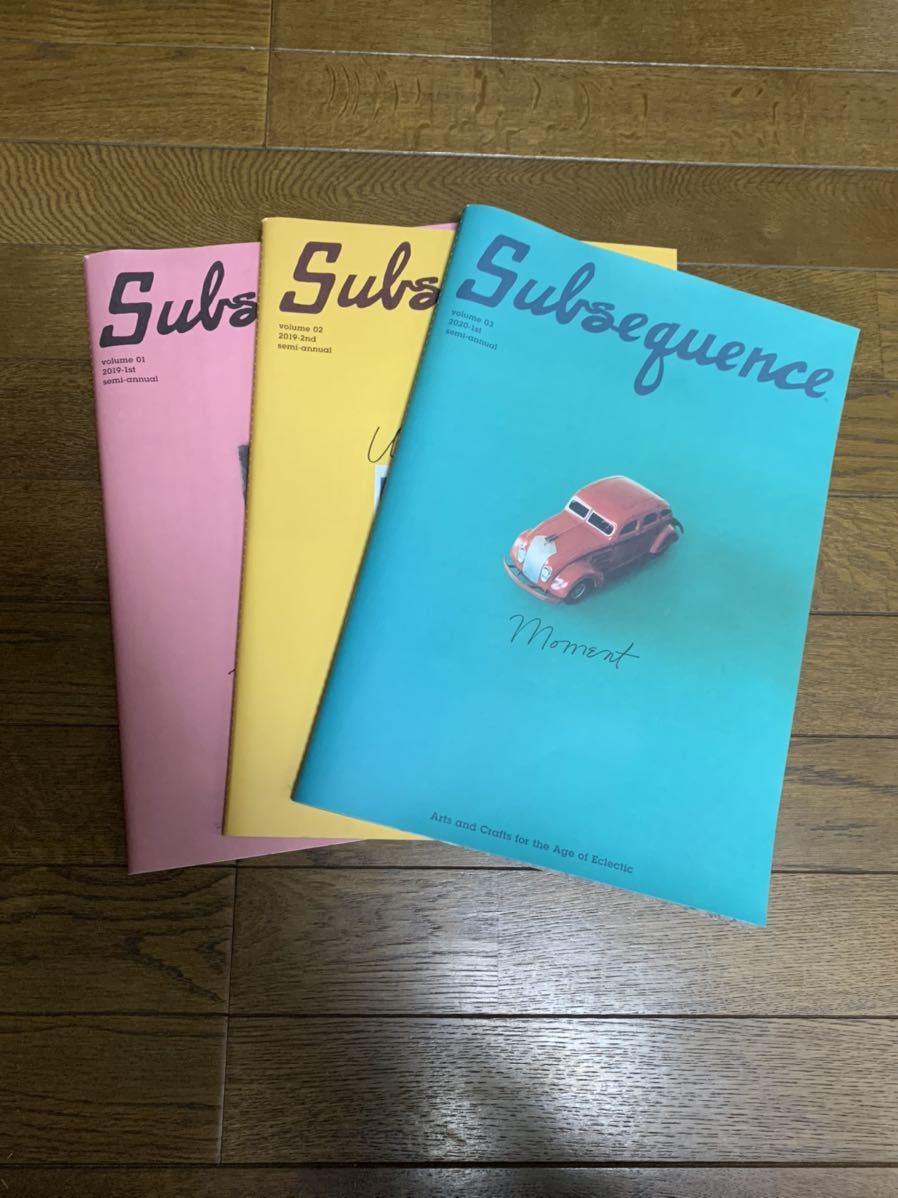 visvim Subsequence Magazine VOLUUM 01 02 03 3冊セット 限定特典 缶バッジ付 KORA KIYARI ICT 101 JOURNEYMAN ...