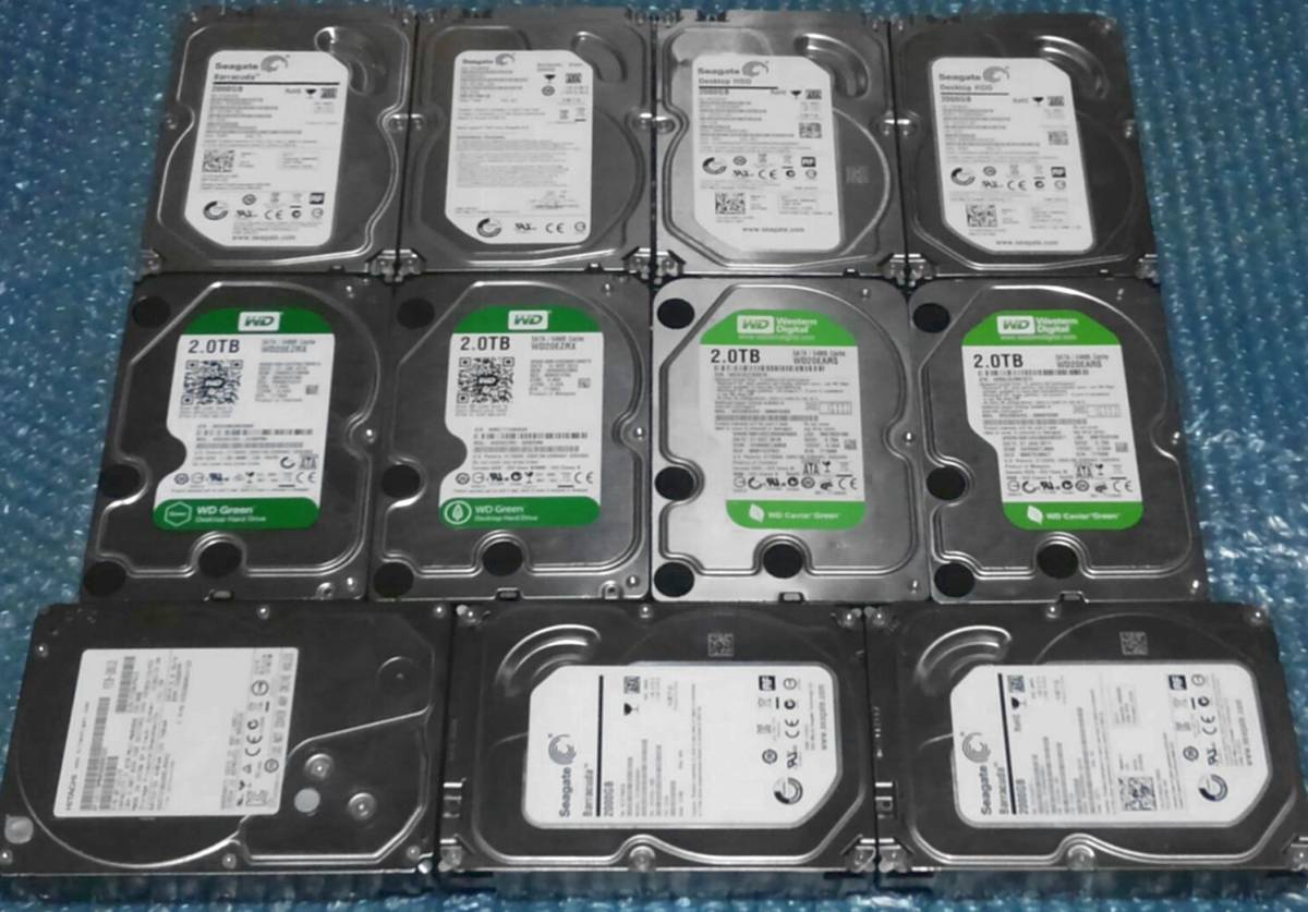 WesternDigital Seagate HITACHI 2T/2000GB セット 認識するジャンク(2TB～)｜売買されたオークション ...