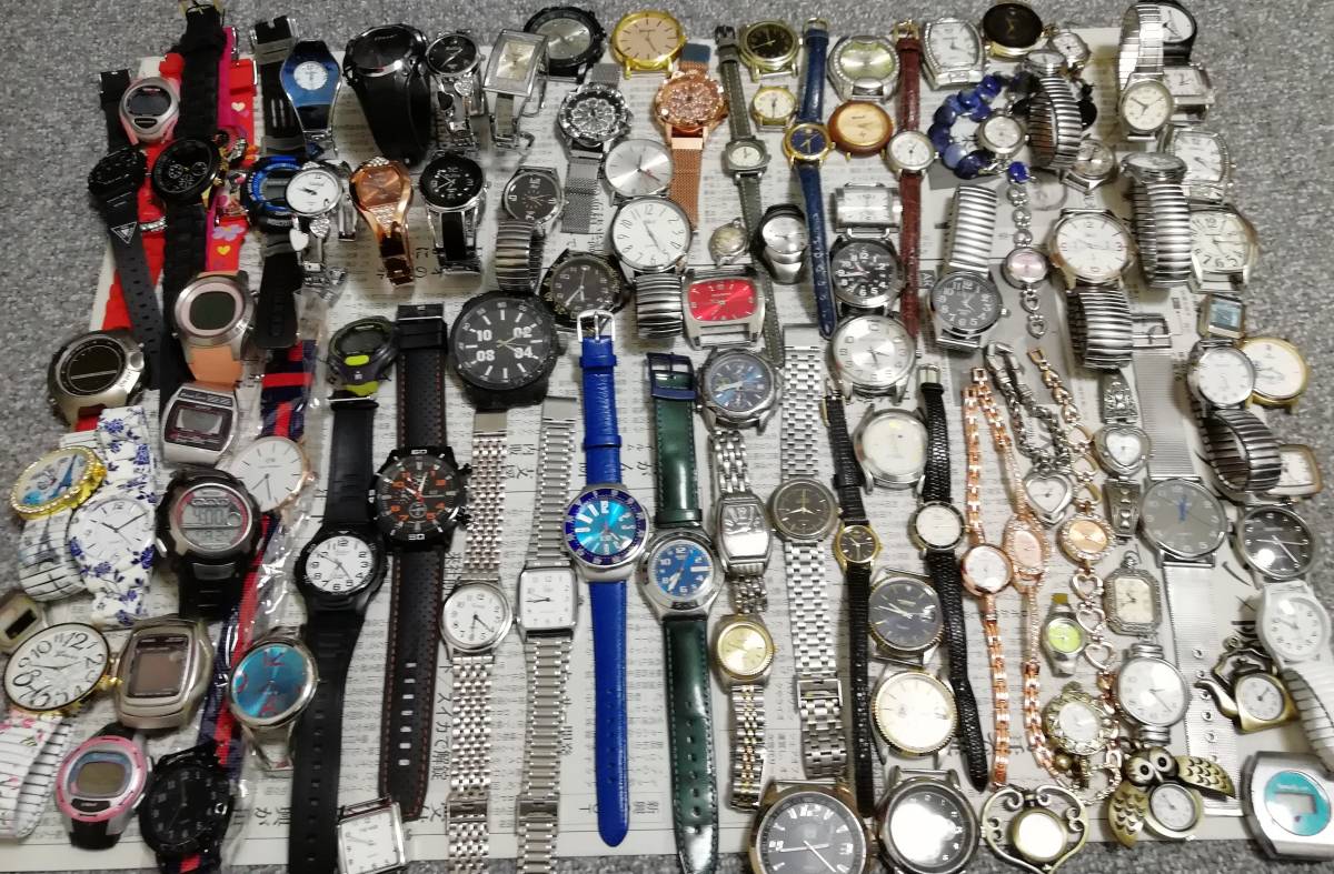 ジャンク 腕時計 メンズ レディース SEIKO CASIO TIMEX ALBA SWATCH EAGLE KENT等 クォーツ 機械式 ...