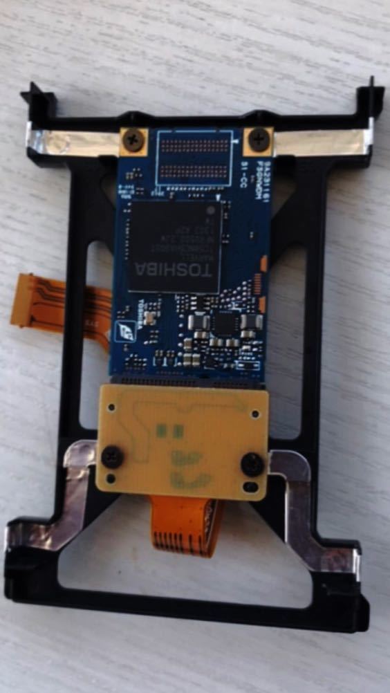 SSD256GB msata 東芝 TOSHIBA THNSNF256GMCS 専用マウンタ ネジ 専用フレキケーブル ネコポス win7 ...