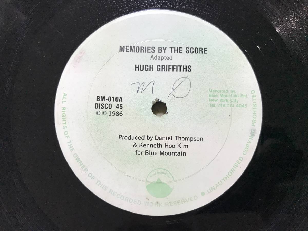 HUGH GRIFFITHS / MEMORY BY THE SCORE LOVERS REGGAE 12 HIT ROCKSTEADY ...
