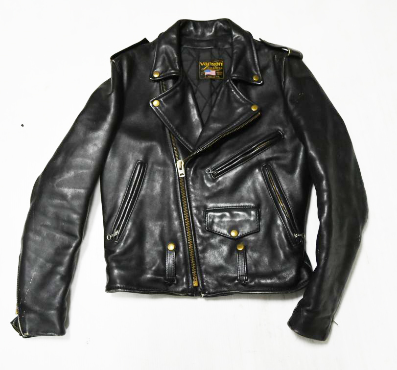 vanson バンソン 革ジャン ダブルライダースジャケット USA製 38(ライダースジャケット)｜売買されたオークション情報、yahooの商品情報をアーカイブ公開 - オークファン ...