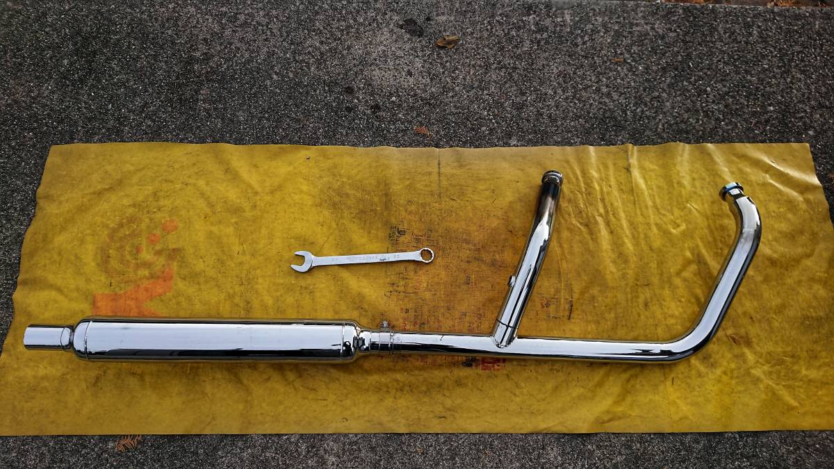 シャドウ400 FI用 ケンテック シガーマフラー 動画あり NC44 NC45 インジェクション カスタム クラシック ホンダ アメリカン ...