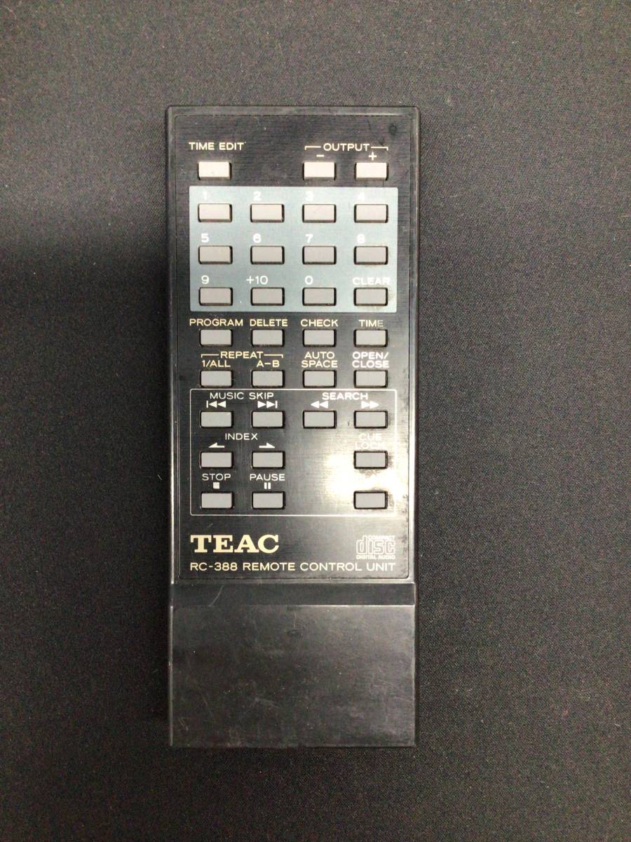 kajar 017067 ジャンク品 返品不可 オーディオリモコン TEAC RC-388(リモコン)｜売買されたオークション情報、yahooの商品情報をアーカイブ公開 - オークファン ...