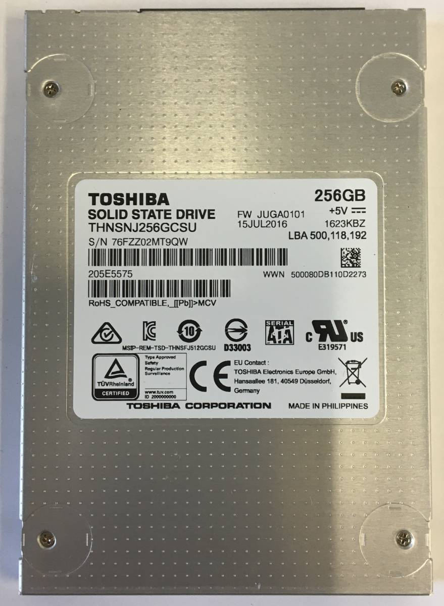 N112030-L-13-② TOSHIBA 256GB SSD SATA 2.5インチ 1点 ...(256GB～)｜売買されたオークション ...