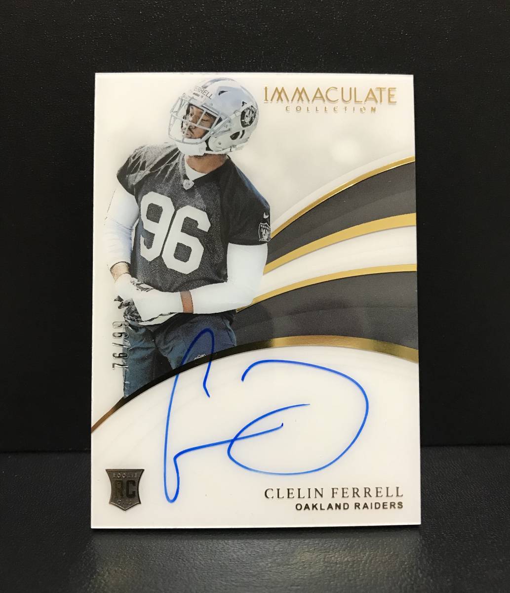 Clelin Ferrell 2020 Panini Immaculate Update 2019 Rookie Auto 99枚限定 直書き ...