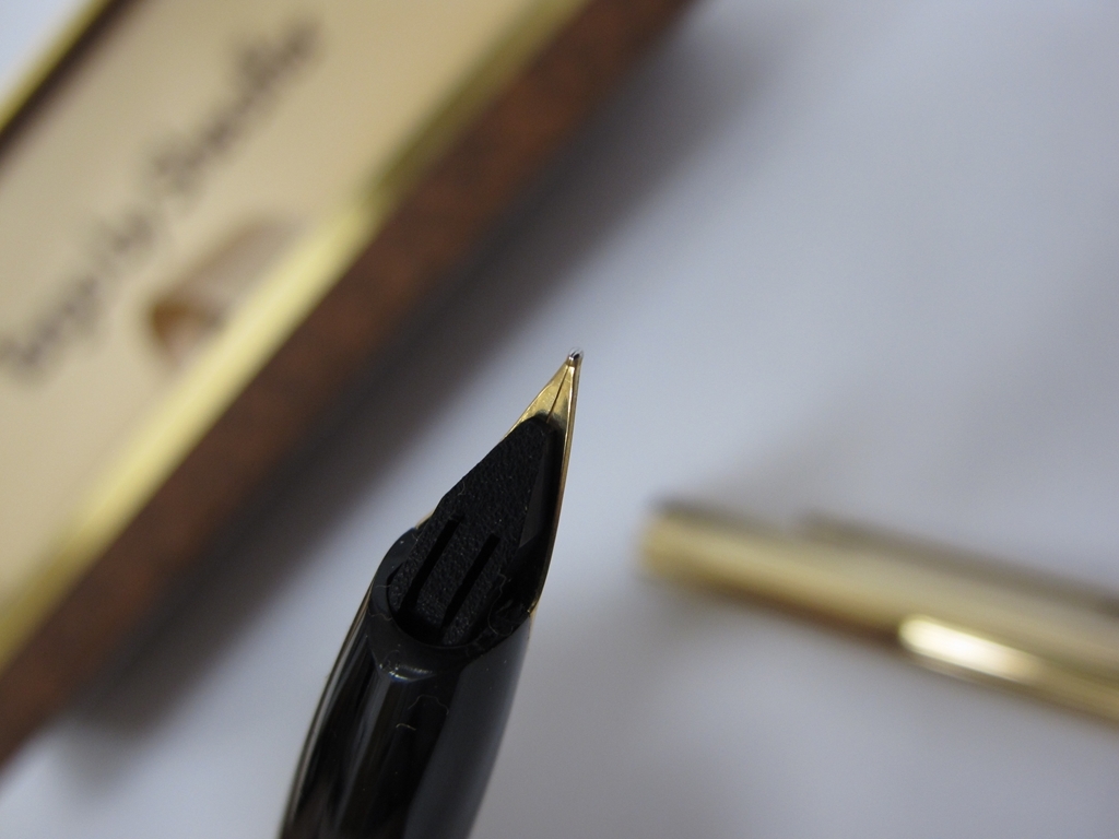 2‐127 シェーファー SHEFFER GOLD ELECTROPLATED 万年筆 ペン先14K 585 targa by インク 箱 ...