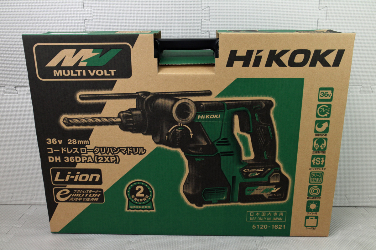 開封済み HiKOKI コードレスロータリハンマドリル DH36DPA 2XP(本体)｜売買されたオークション情報、yahooの商品情報を ...