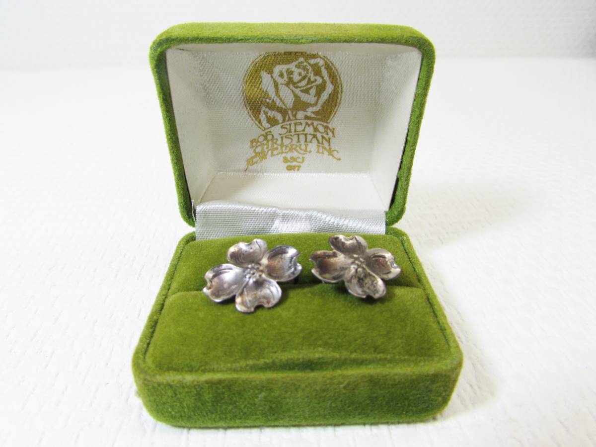 保管品 BOB SIEMON CHRISTIAN JEWELRY.INC ヴィンテージ イヤリング スターリングシルバー アメリカ 購入 ...