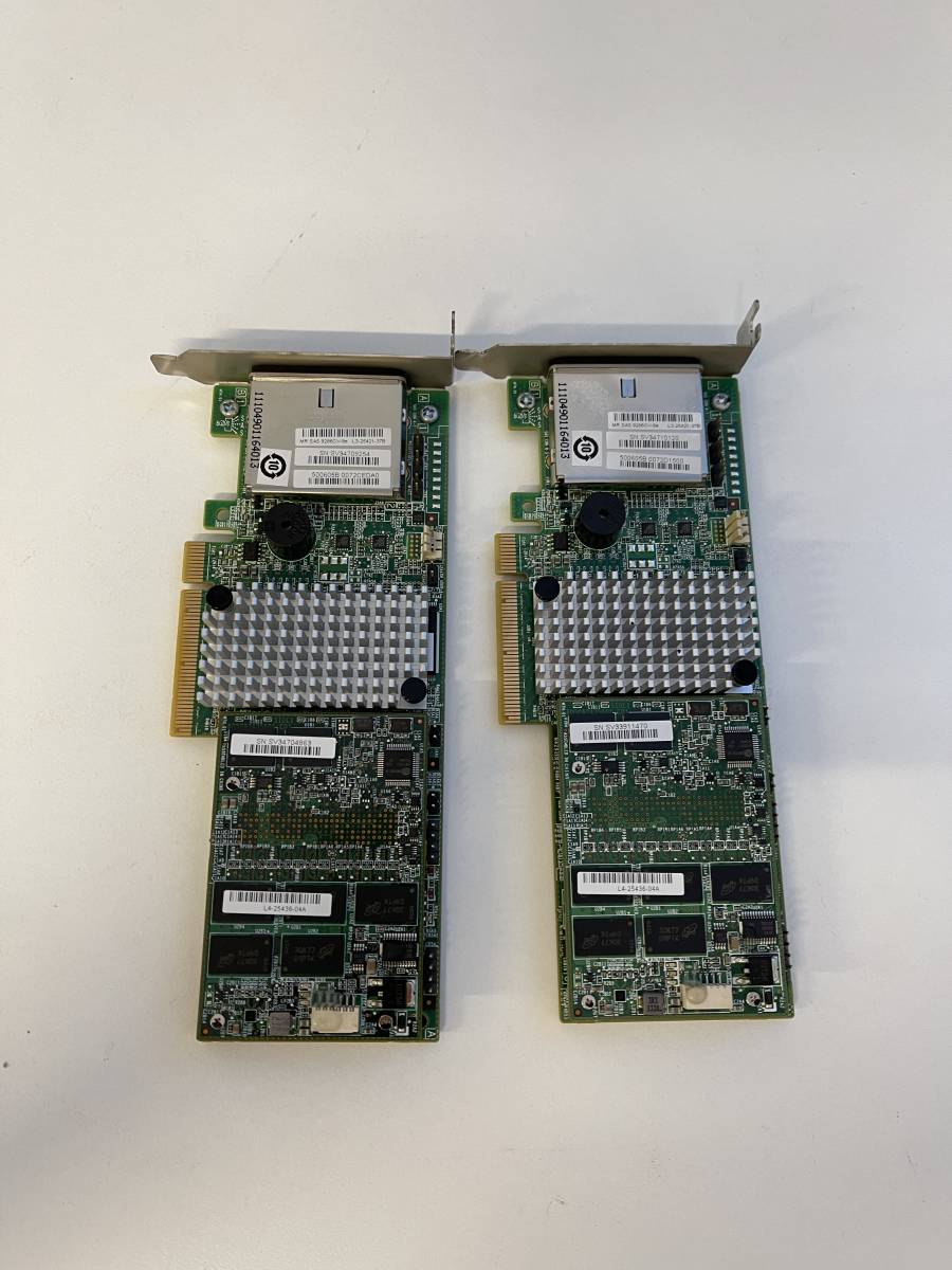 2枚セット LSI Logic MegaRAID SAS 9286CV-8e 8ポート 6Gb s PCIE3.0 1GB コントローラー ...