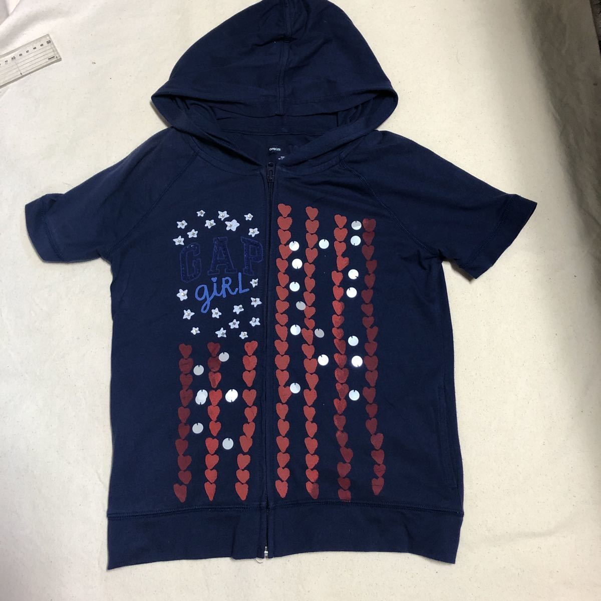 GAP 150 半袖パーカー 女の子 ジップアップパーカー(150（145～154cm）)｜売買されたオークション情報、yahooの商品情報をアーカイブ公開 - オークファン（aucfan.com）