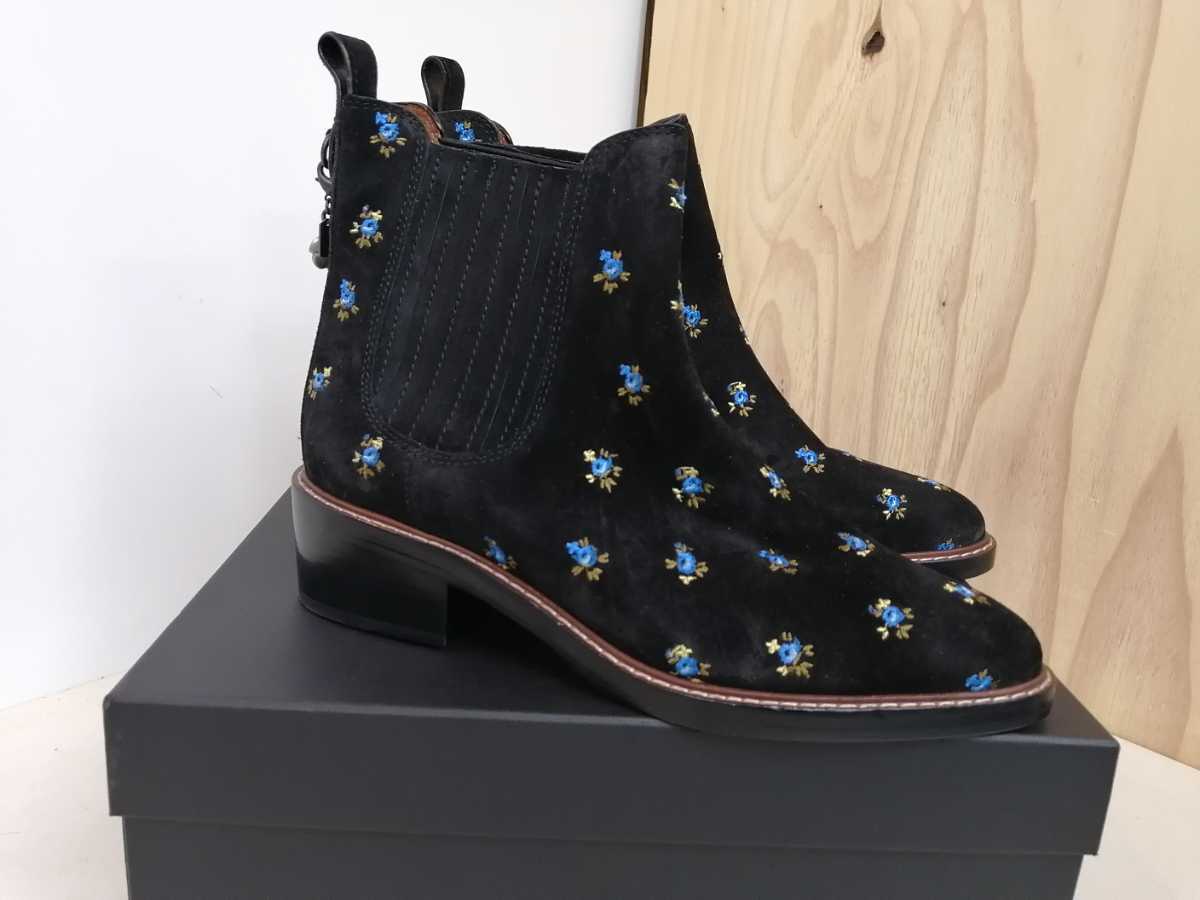 COACH コーチ BOWERY BOOTIE スエード 刺繍(24.0cm)｜売買されたオークション情報、yahooの商品情報をアーカイブ ...