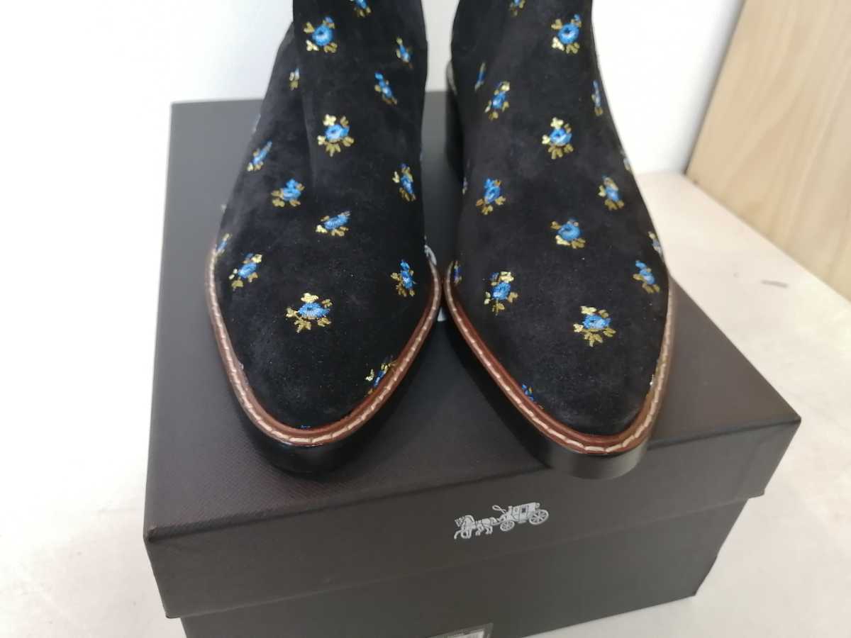 COACH コーチ BOWERY BOOTIE スエード 刺繍(24.0cm)｜売買されたオークション情報、yahooの商品情報をアーカイブ ...