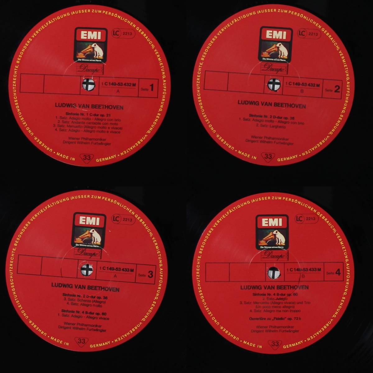 独盤EMI LP-BOX フルトヴェングラー 指揮 /ベートーヴェン:交響曲 全集 並良品 8枚組 40 50年代録音(交響曲)｜売買された ...