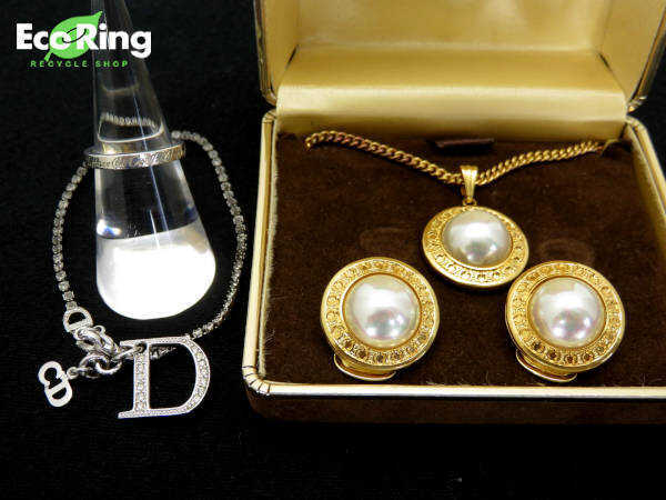1円 ティファニー セリーヌ クリスチャン ディオール シルバーリング ブレスレット ネックレス イヤリング 等 計4点セット 銀色 金色 DM008(シルバー)｜売買されたオークション情報 ...