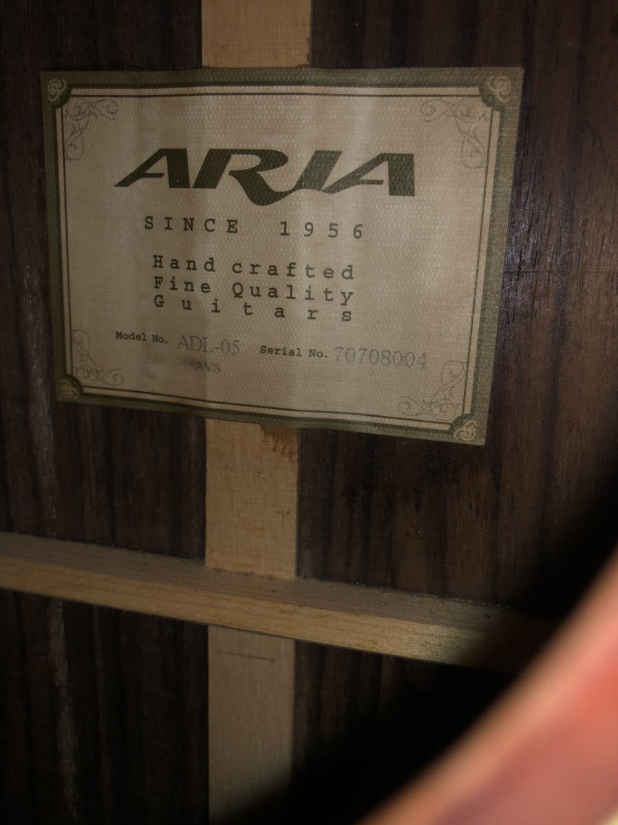 ARIA ADL-05 AVS アコースティックギター Aria アリア アコギ クラシックギター 螺鈿 ラデン(アリア)｜売買された ...