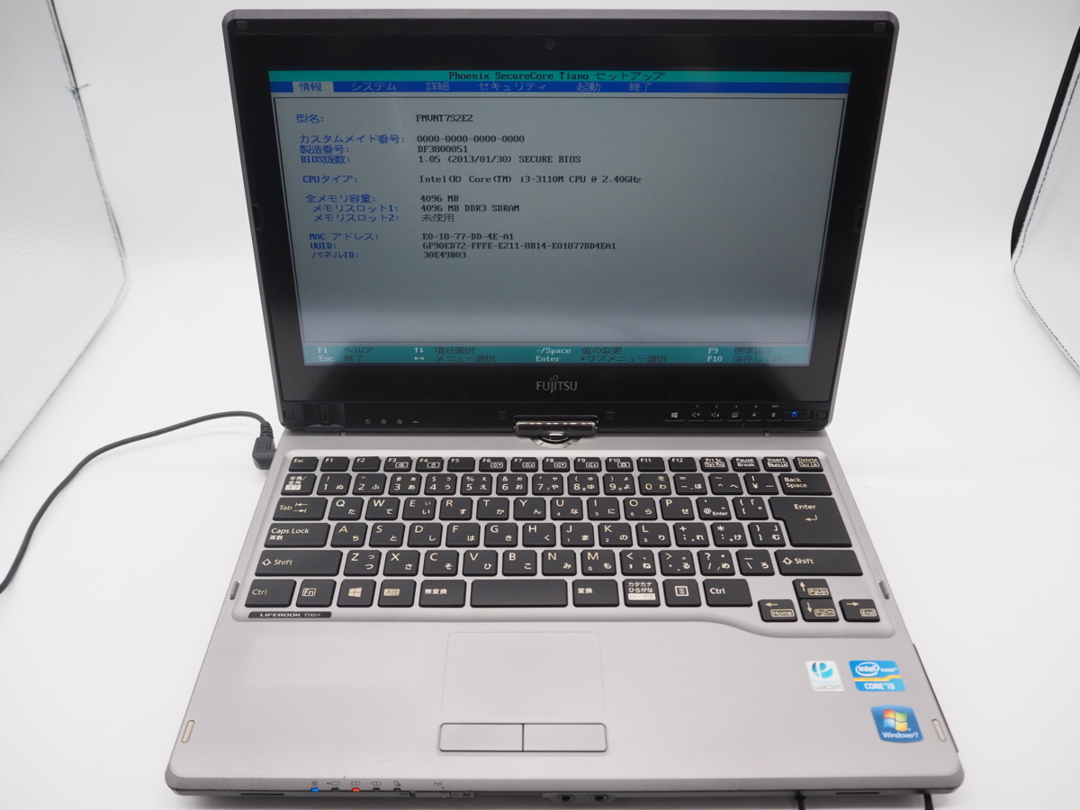 Y1155 Z489 FUJITSU LIFEBOOK T732/F Core i3-3110M 2.40GHz/4GB/SSD 128GB ...