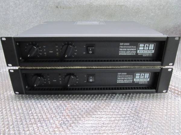 475Wx2 4Ω 300Wx2/1000Wx1 8Ω BGW DP-2000 パワーアンプ(その他)｜売買されたオークション情報、yahooの商品情報をアーカイブ公開 - オークファン ...