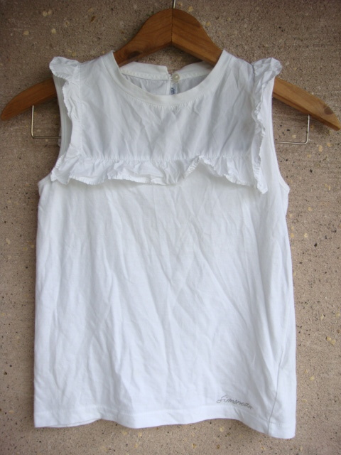 Simonetta シモネッタ タンクトップ 白 フリル 8／134(130（125～134cm）)｜売買されたオークション情報、yahooの商品情報をアーカイブ公開 - オークファン ...