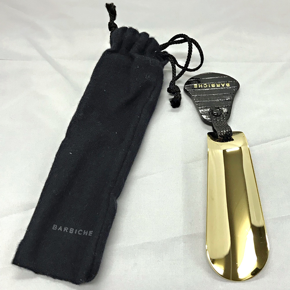 BARBICHE バルビッシュ 携帯用靴ベラ ピカピカの真鍮に革取手 携帯用袋付き 現状渡し(ファッション小物)｜売買されたオークション情報 ...