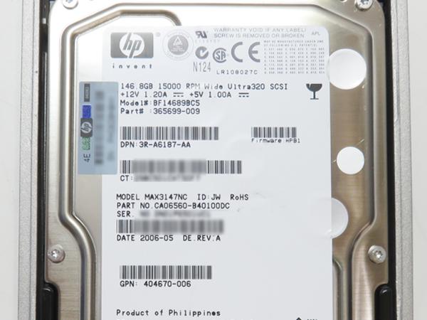 hp BF14689BC5 146GB HDD ULTRA 320 SCSI SCA 15000rpm(SCSI)｜売買されたオークション情報、yahooの商品情報をアーカイブ公開 ...