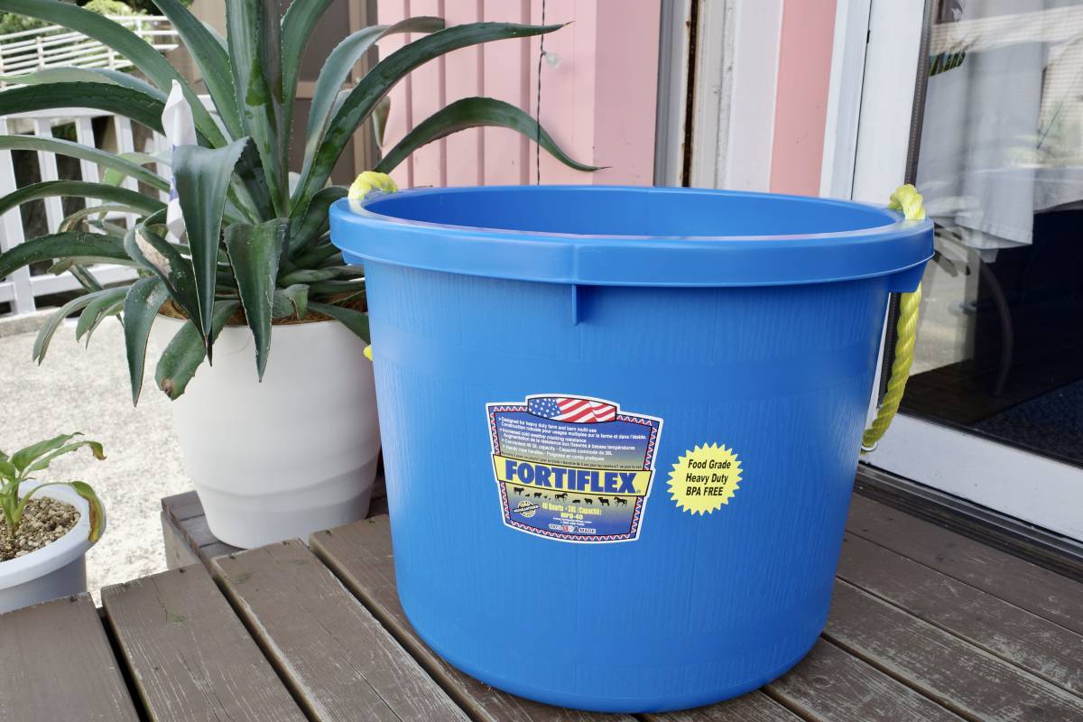 FORTIFLEX FARM BUCKET BLUE 特大 バケツ アメリカ製 ランドリー 収納 PFS キャンプ 世田谷ベース インテリア ...