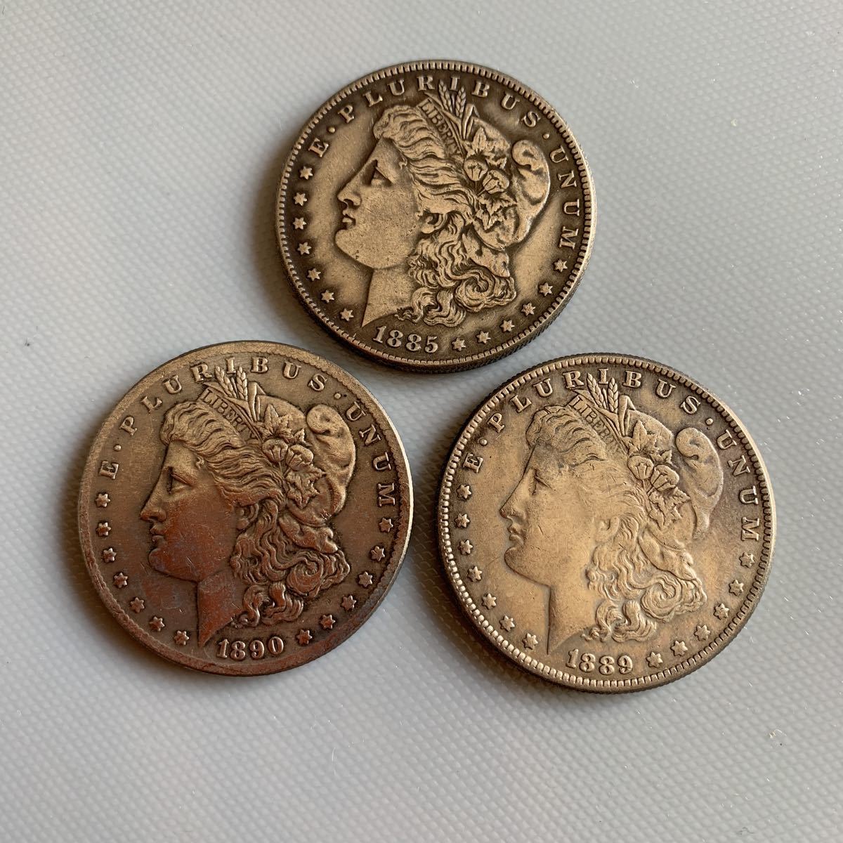 アメリカ貨幣銀貨モルガン ダラー1885 1889 1890年27gぐらい×3枚組コレクター放出品(北アメリカ)｜売買されたオークション情報、yahooの商品情報をアーカイブ公開 ...
