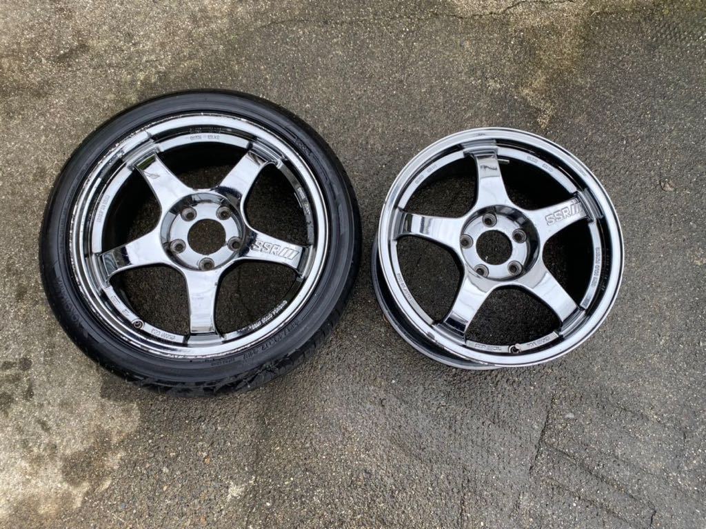 1円スタート SSR INTEGRAL GT-2 5H 114.3 17インチ 7.5J ＋40 2本 ドリケツ JZX100 シルビア(社外 ...