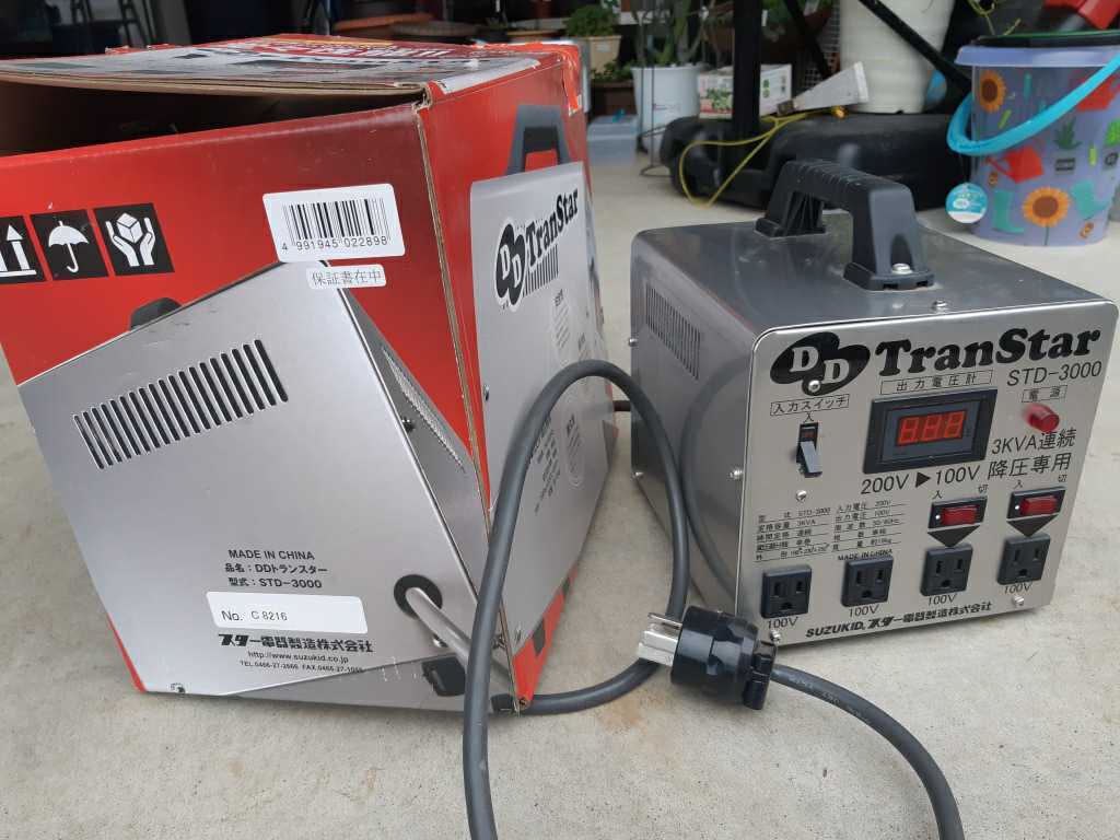 降圧器 SUZUKID STD-3000 変圧 DD TranStar スター電器 入力電圧200V 出力100V 使用少ない(ダウントランス、降圧器)｜売買されたオークション情報、yahoo ...